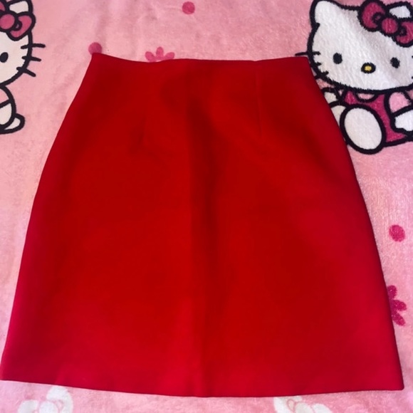 Skirts | Cute Red Vintage Skirt | Poshmark
